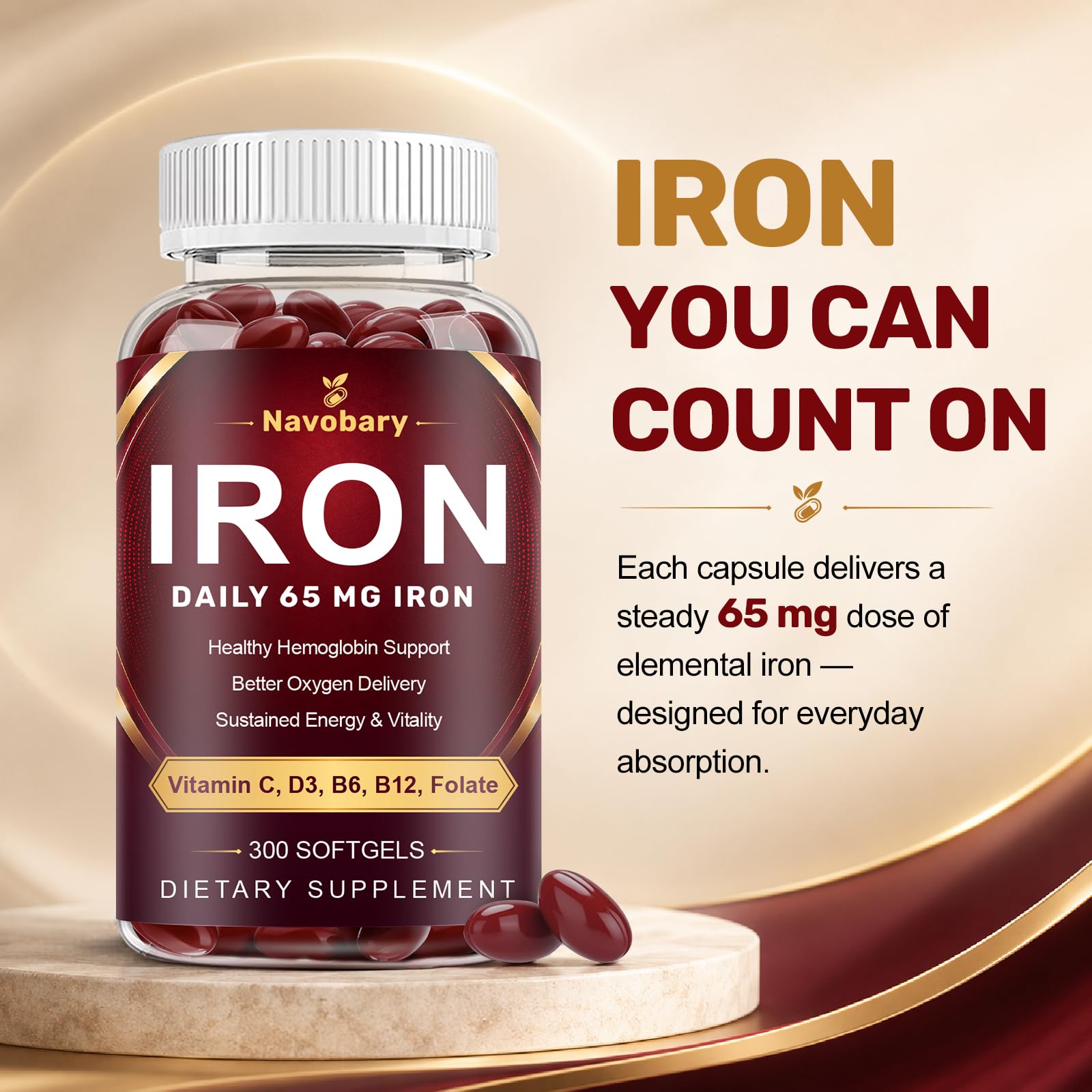 Iron 65 mg for immune support