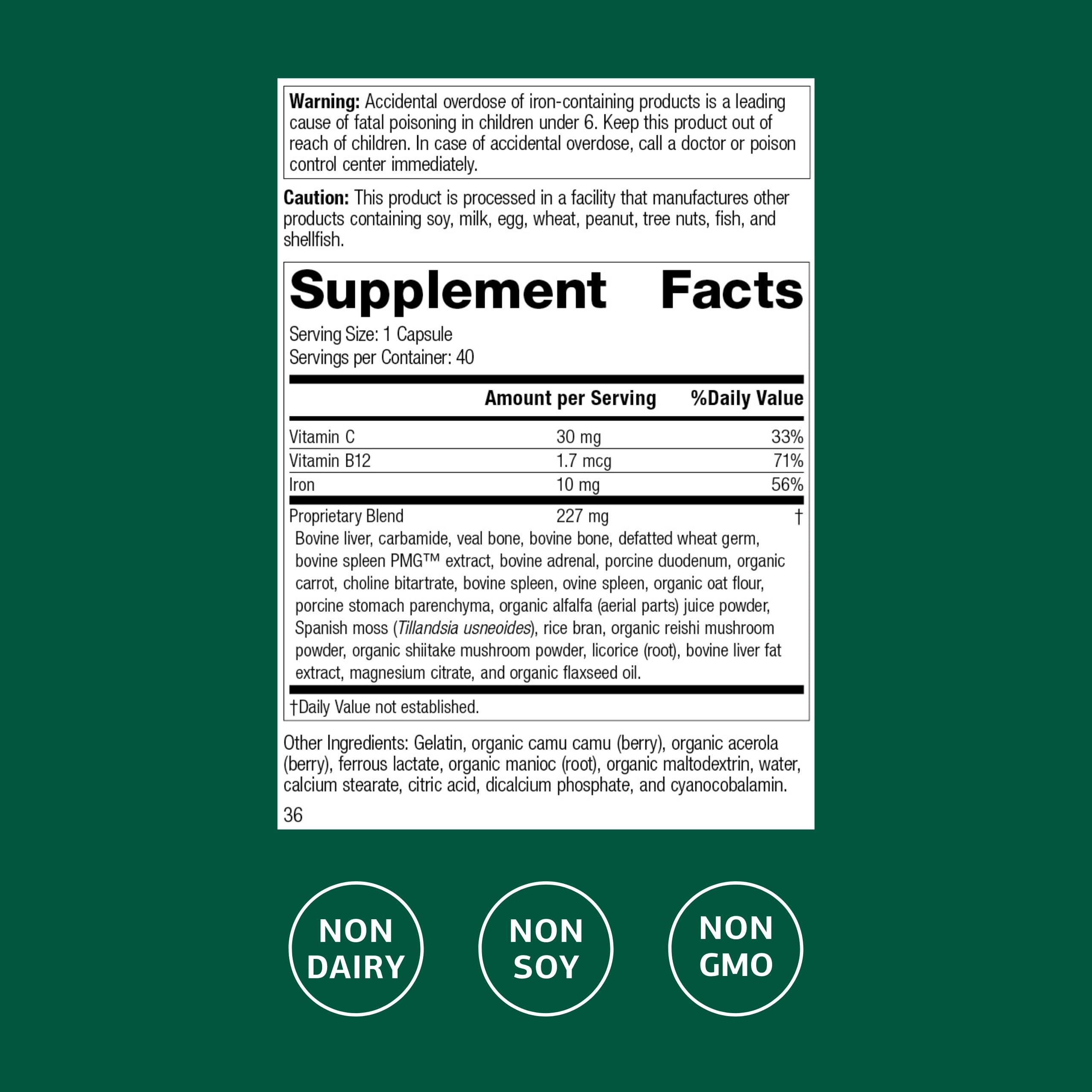 Iron absorption with vitamin C