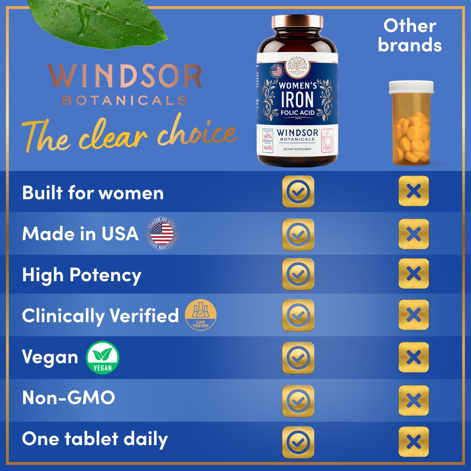 iron and folic acid for overall health
