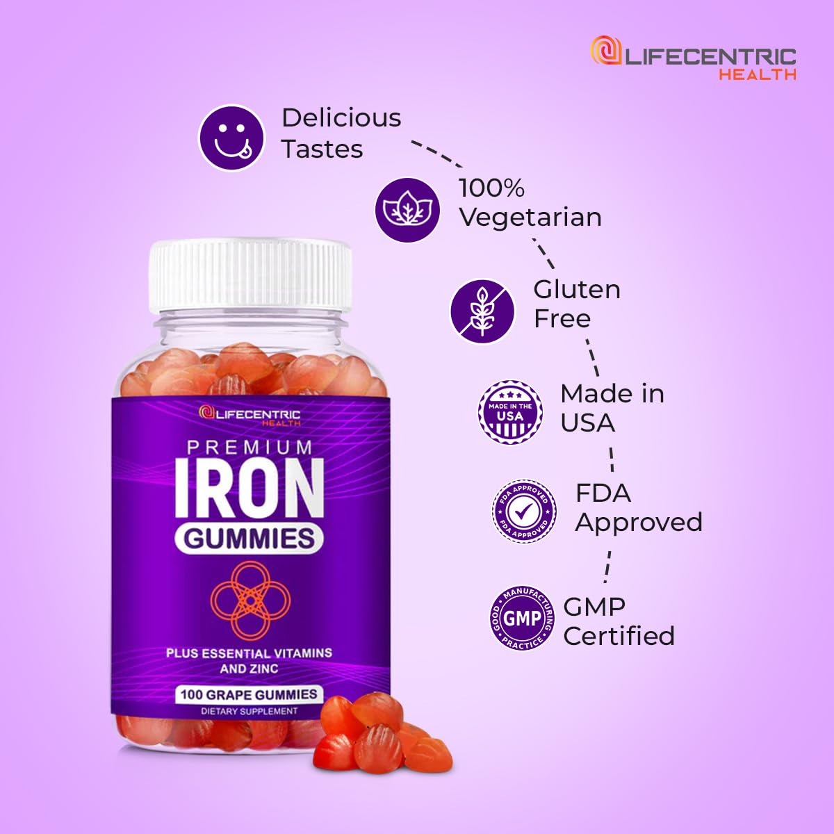iron and folic acid for vitality