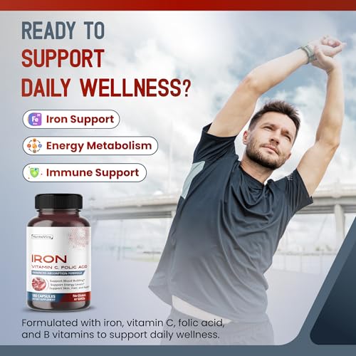 Iron and folic acid for vitality