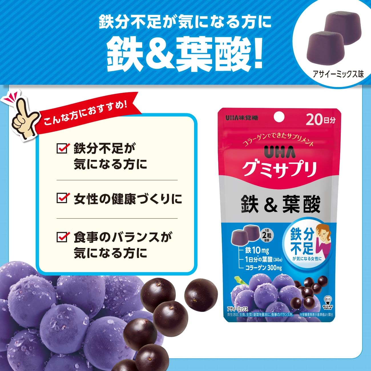 Iron and folic acid tablets