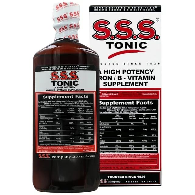 Iron and vitamin B supplement pack