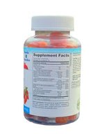 Iron and zinc gummy vitamins for energy