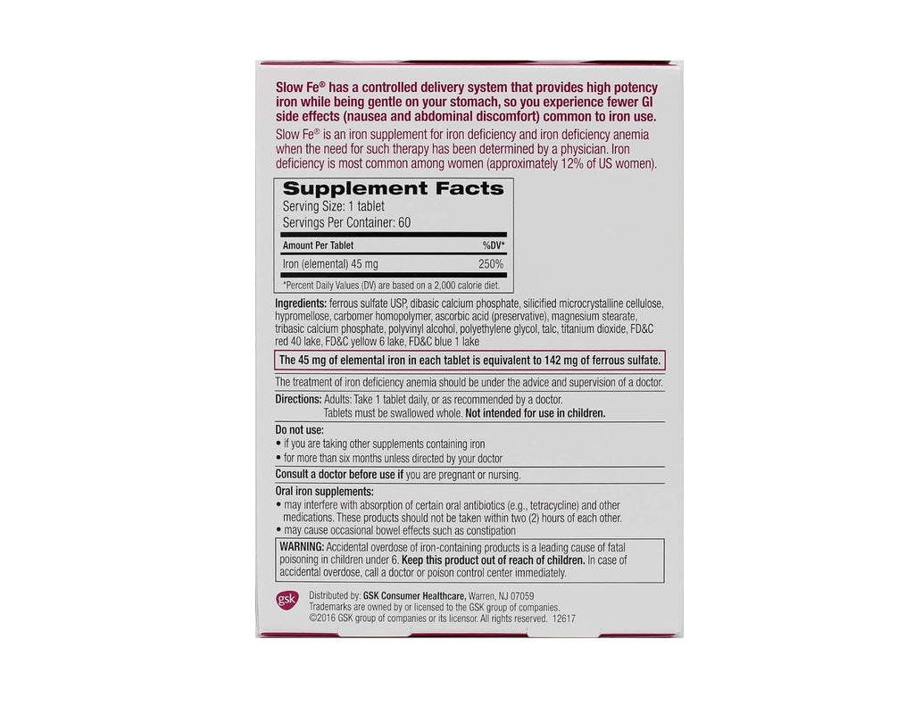 Iron bisglycinate 45 mg tablets