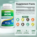 Iron bisglycinate 65 mg tablets
