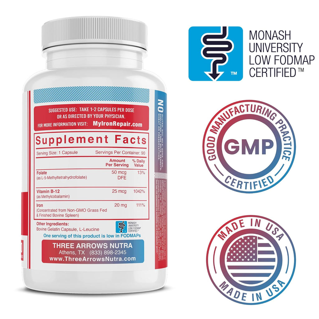 iron bisglycinate capsules for energy