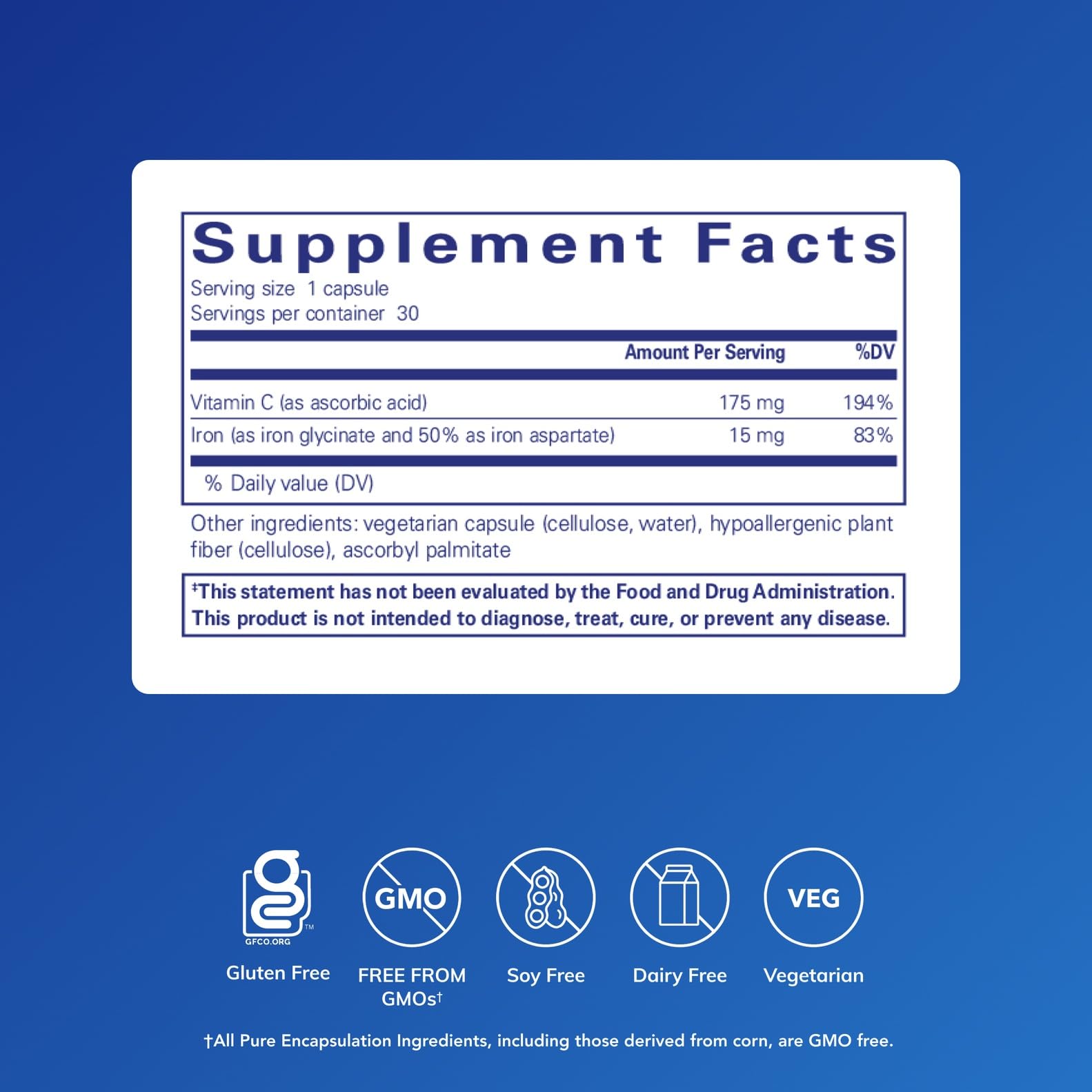 iron bisglycinate capsules for energy