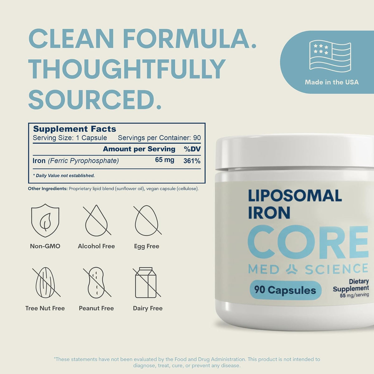 Iron bisglycinate for women's health
