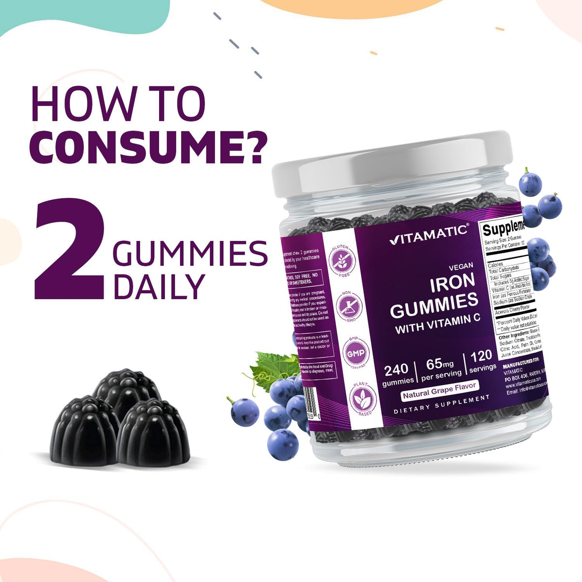 iron bisglycinate gummies for absorption