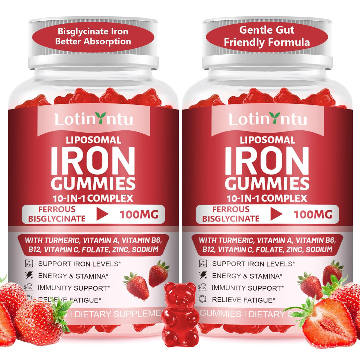 Iron Bisglycinate gummies for energy