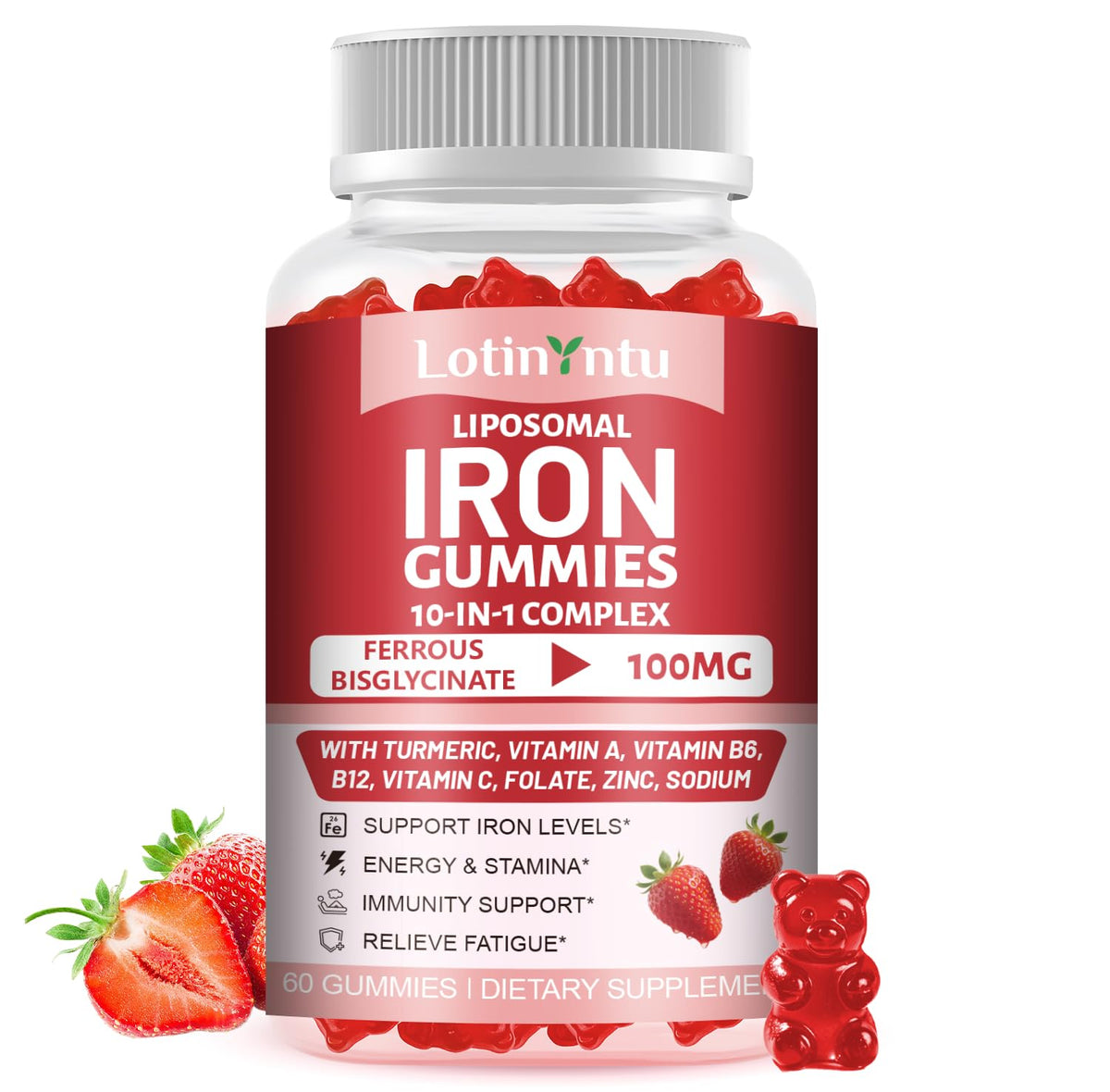 Iron Bisglycinate gummies for energy
