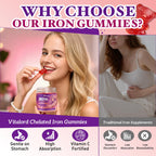 Iron bisglycinate gummies for vegan diets