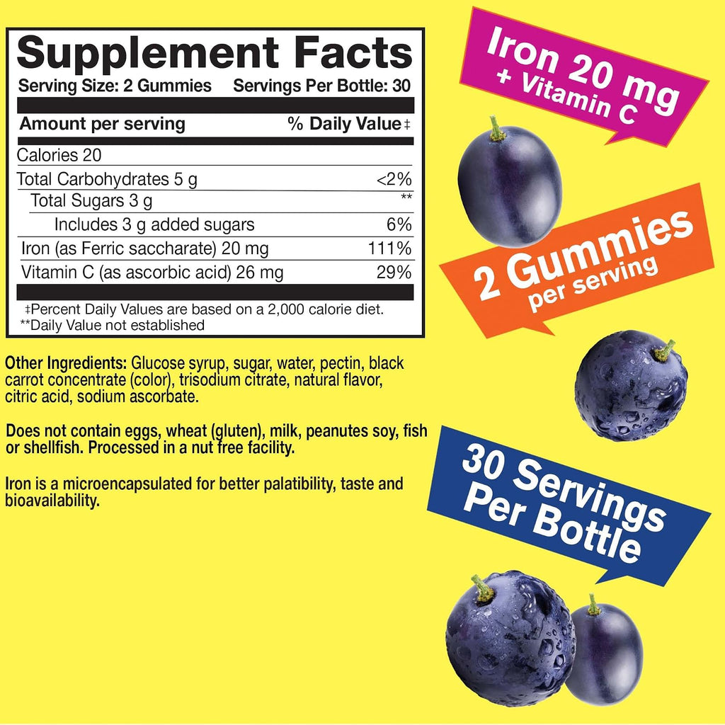 iron bisglycinate gummies with vitamin C