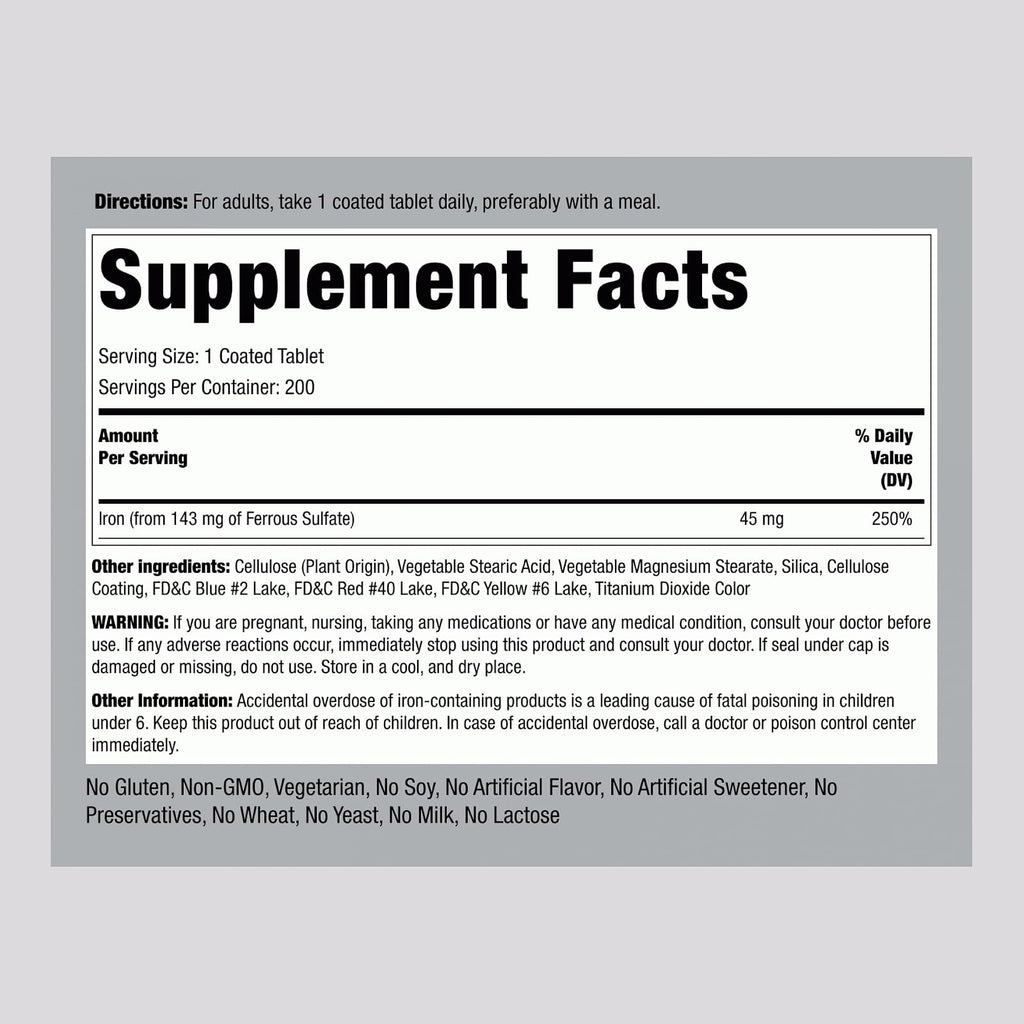 Iron bisglycinate vegetarian tablets