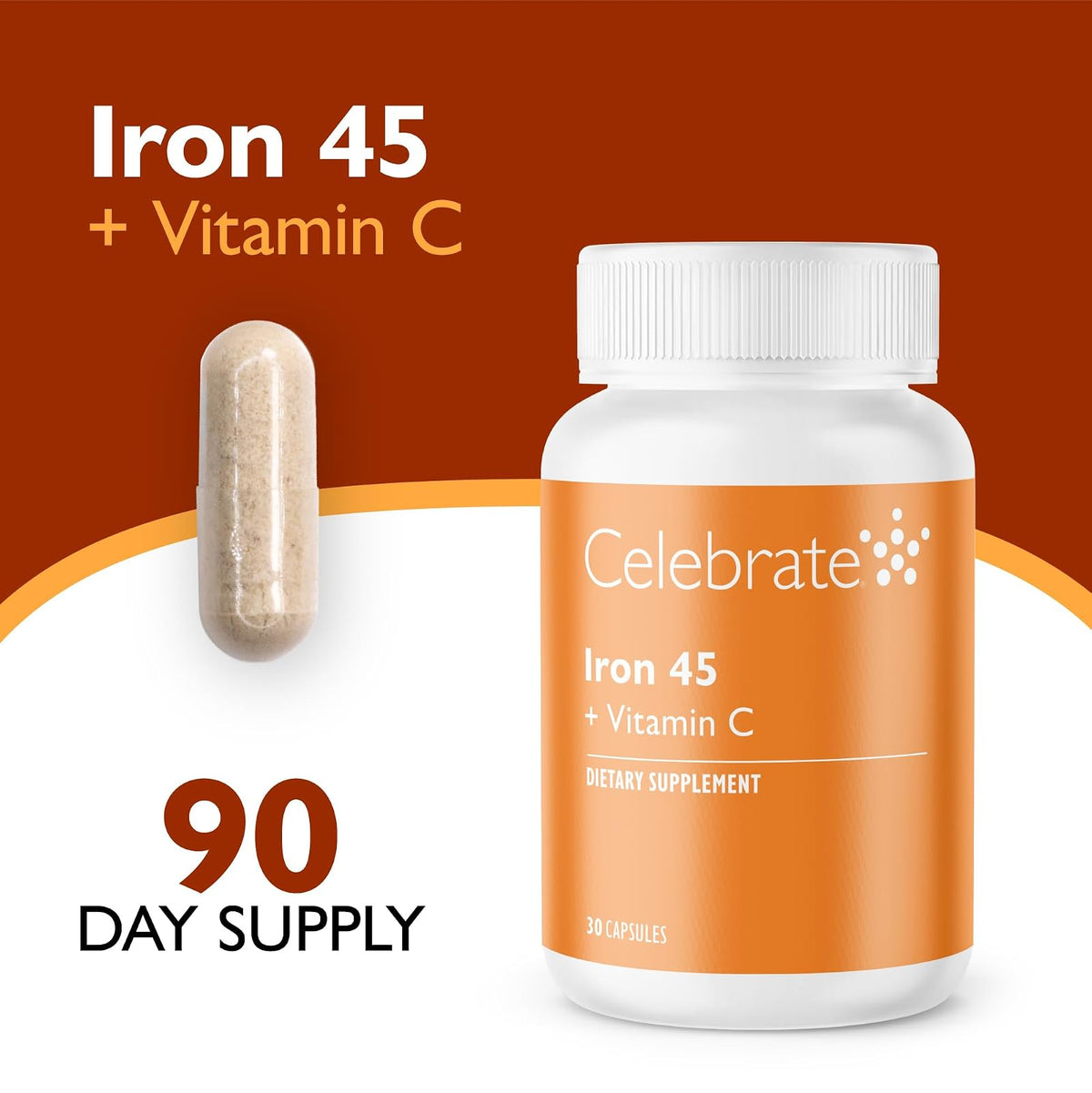 Iron bisglycinate with vitamin C benefits