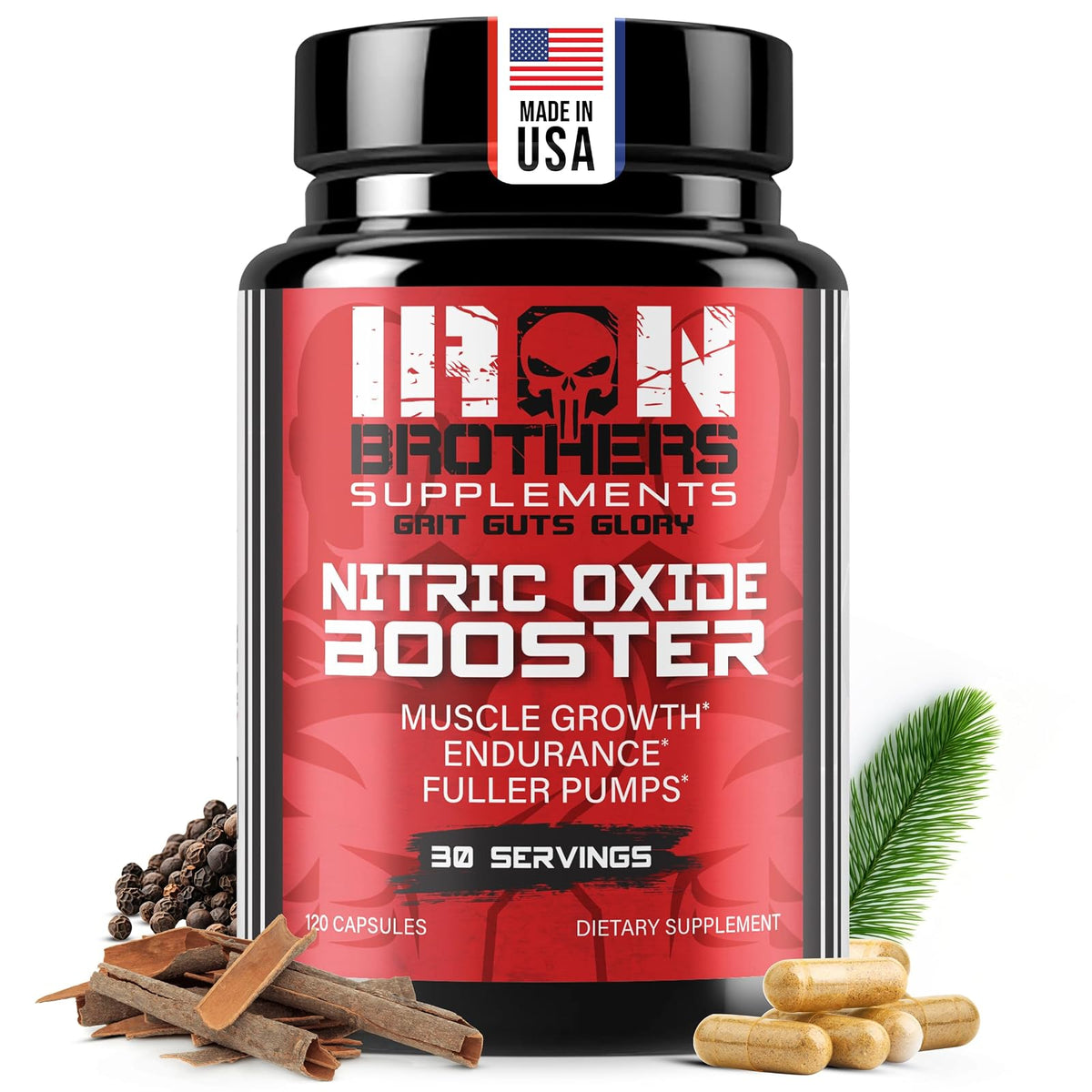 Iron Brothers pre-workout nitric oxide supplement