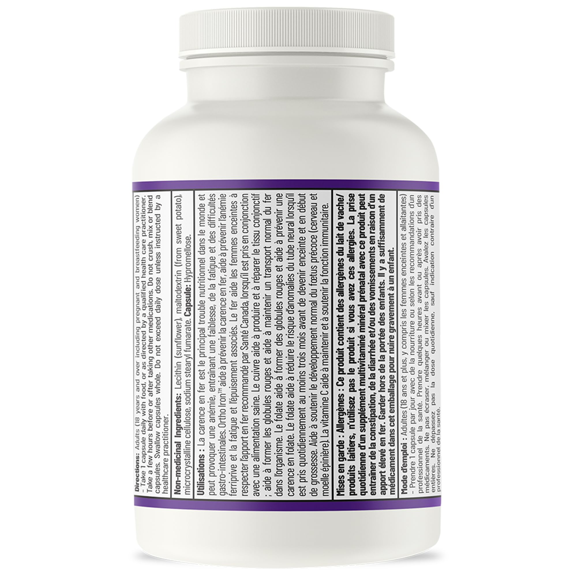Iron capsules for daily wellness