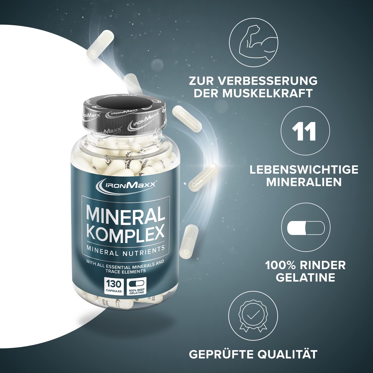 Iron capsules for daily wellness