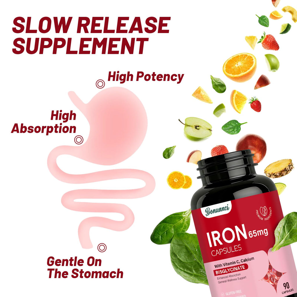 Iron capsules for daily wellness
