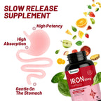Iron capsules for daily wellness