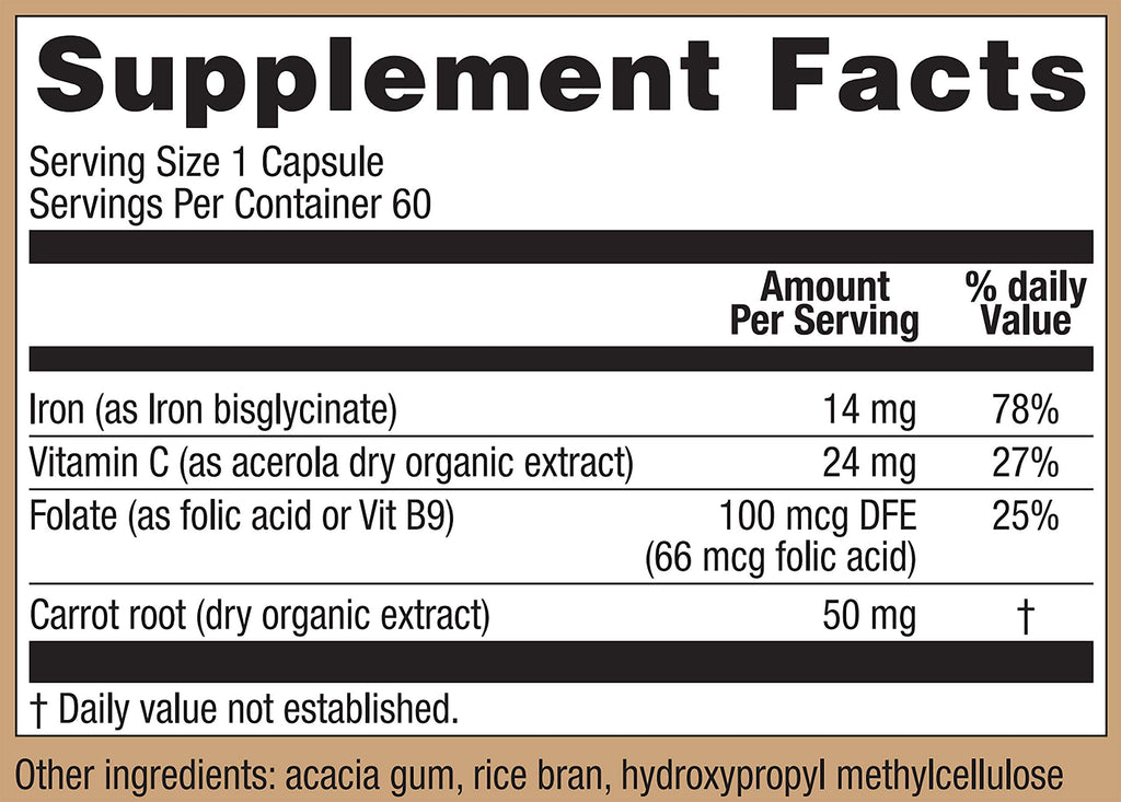 iron capsules for energy boost