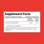Iron capsules for fatigue relief