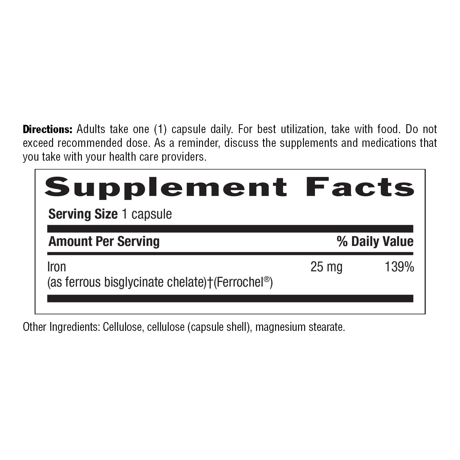 iron capsules for immune support