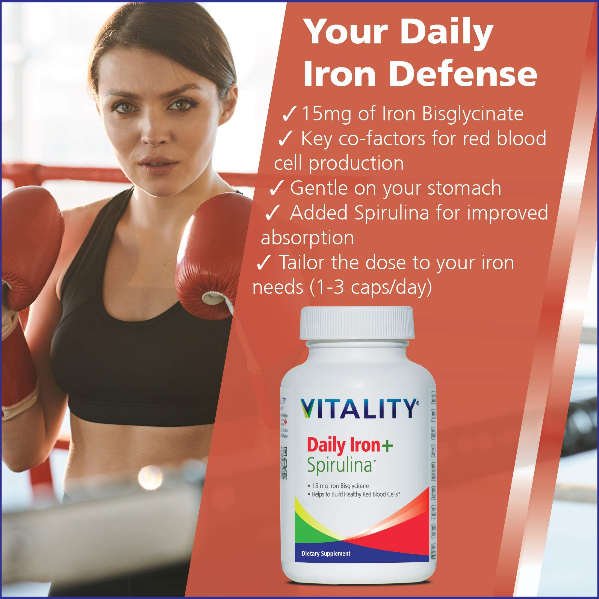 Iron capsules for improved vitality