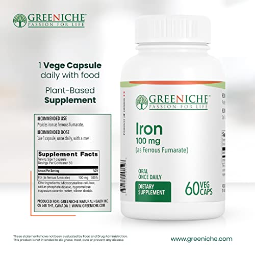 Iron capsules for overall wellness