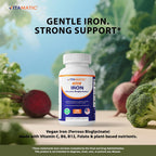 Iron capsules for plant-based diets