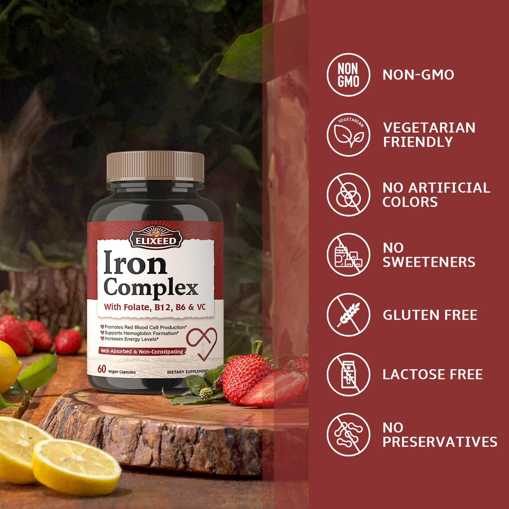 Iron capsules to combat fatigue