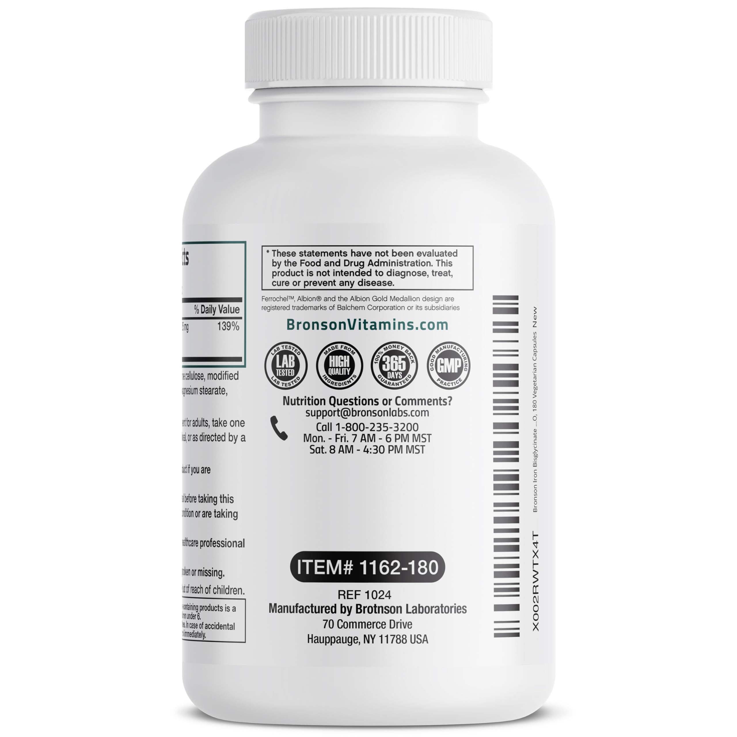 Iron capsules to combat fatigue