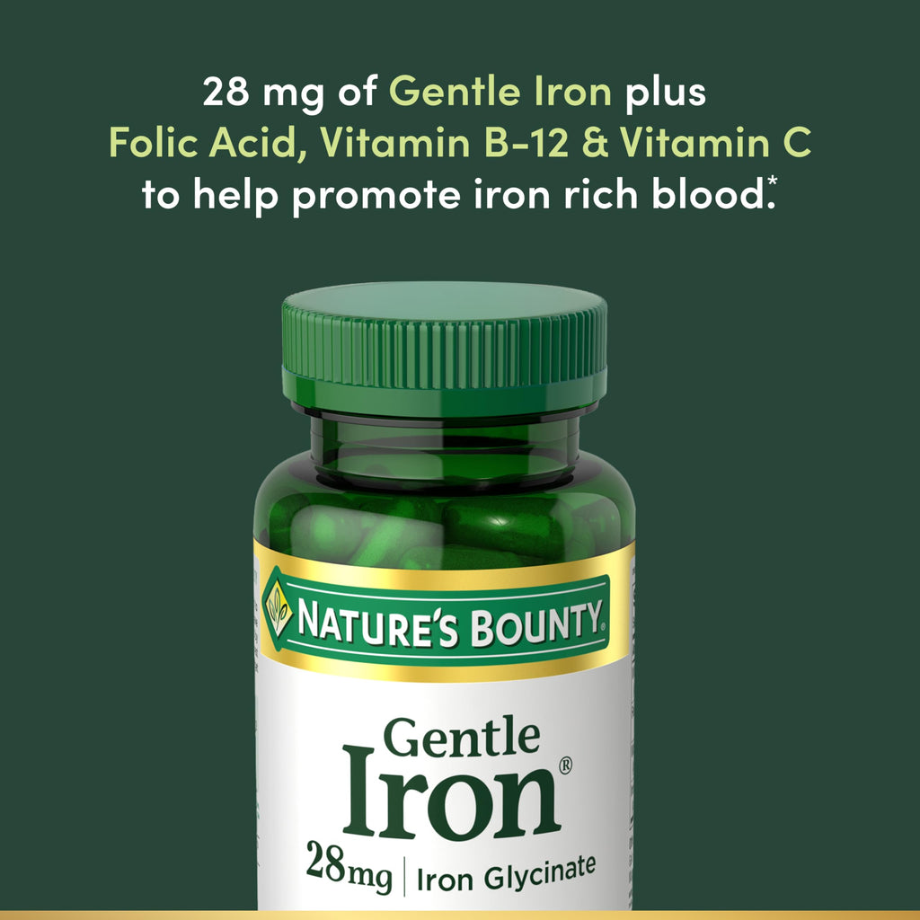 iron capsules with folic acid and B-12