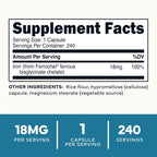 iron chelate capsules for energy