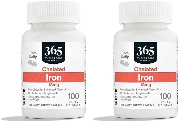 iron chelated capsules for energy