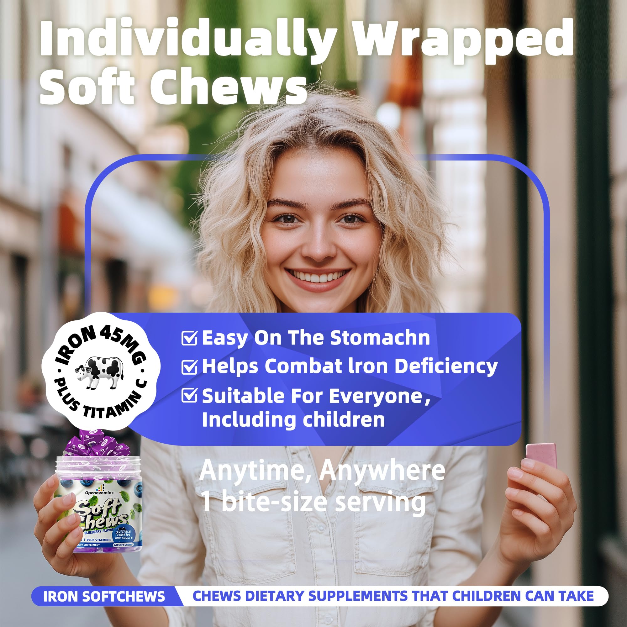 iron chews with calcium and zinc