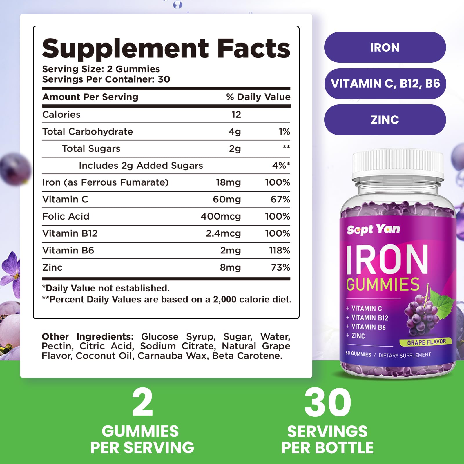 iron deficiency gummies for women