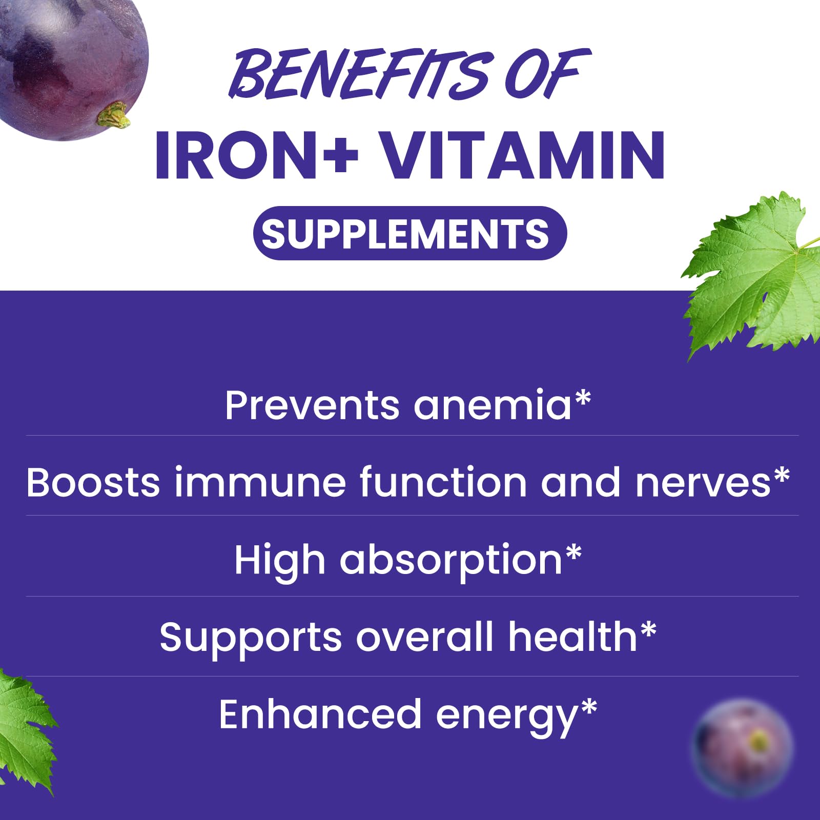 iron deficiency gummies for women