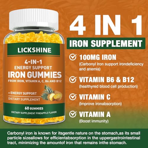 iron deficiency solution in gummy form