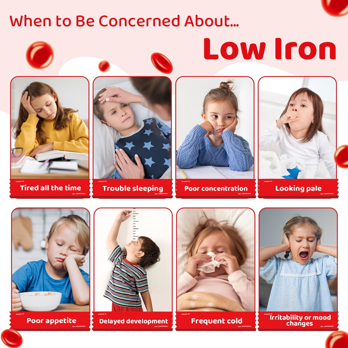 Iron drops for children's health
