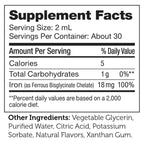 Iron drops for women's health support