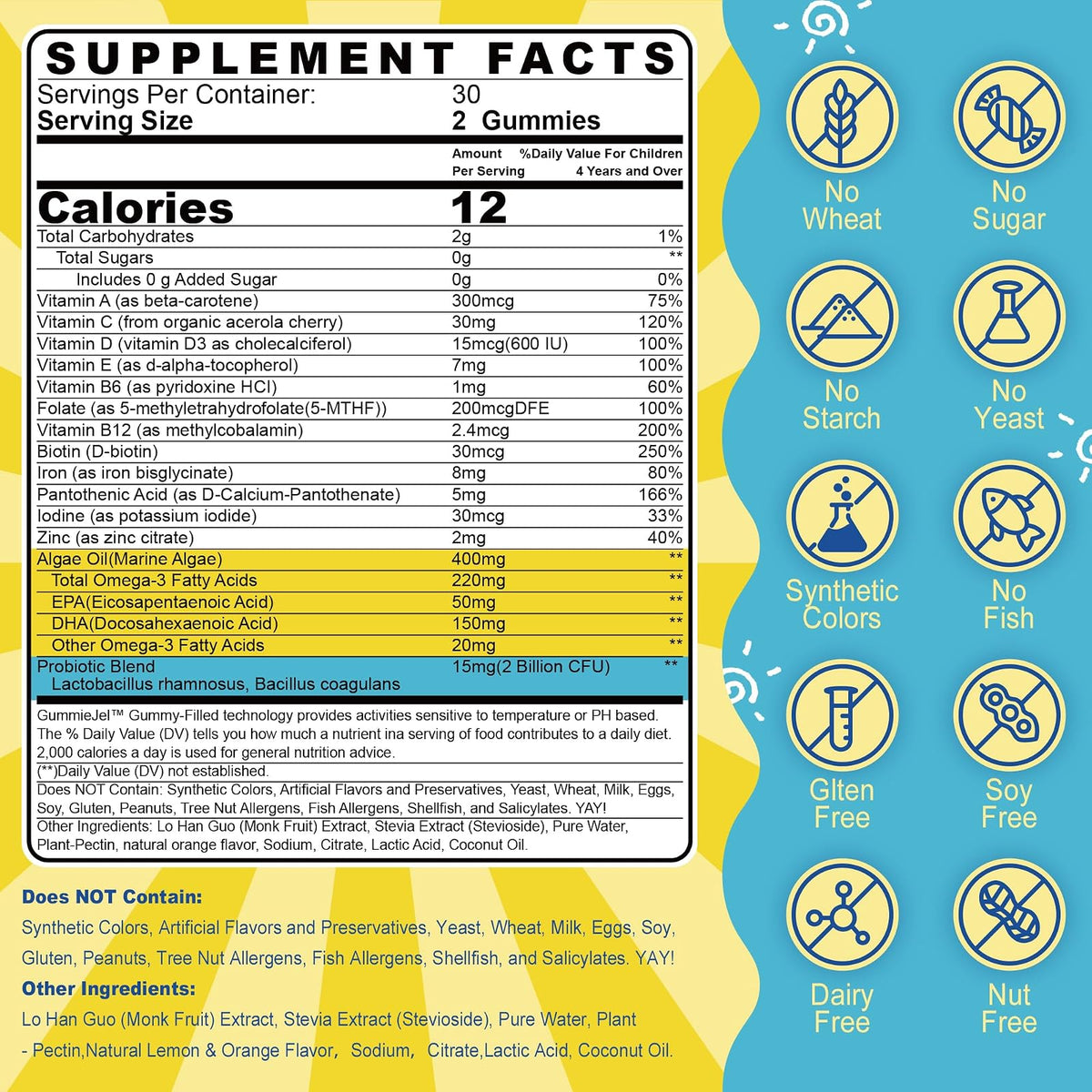iron enriched gummy multivitamin for children