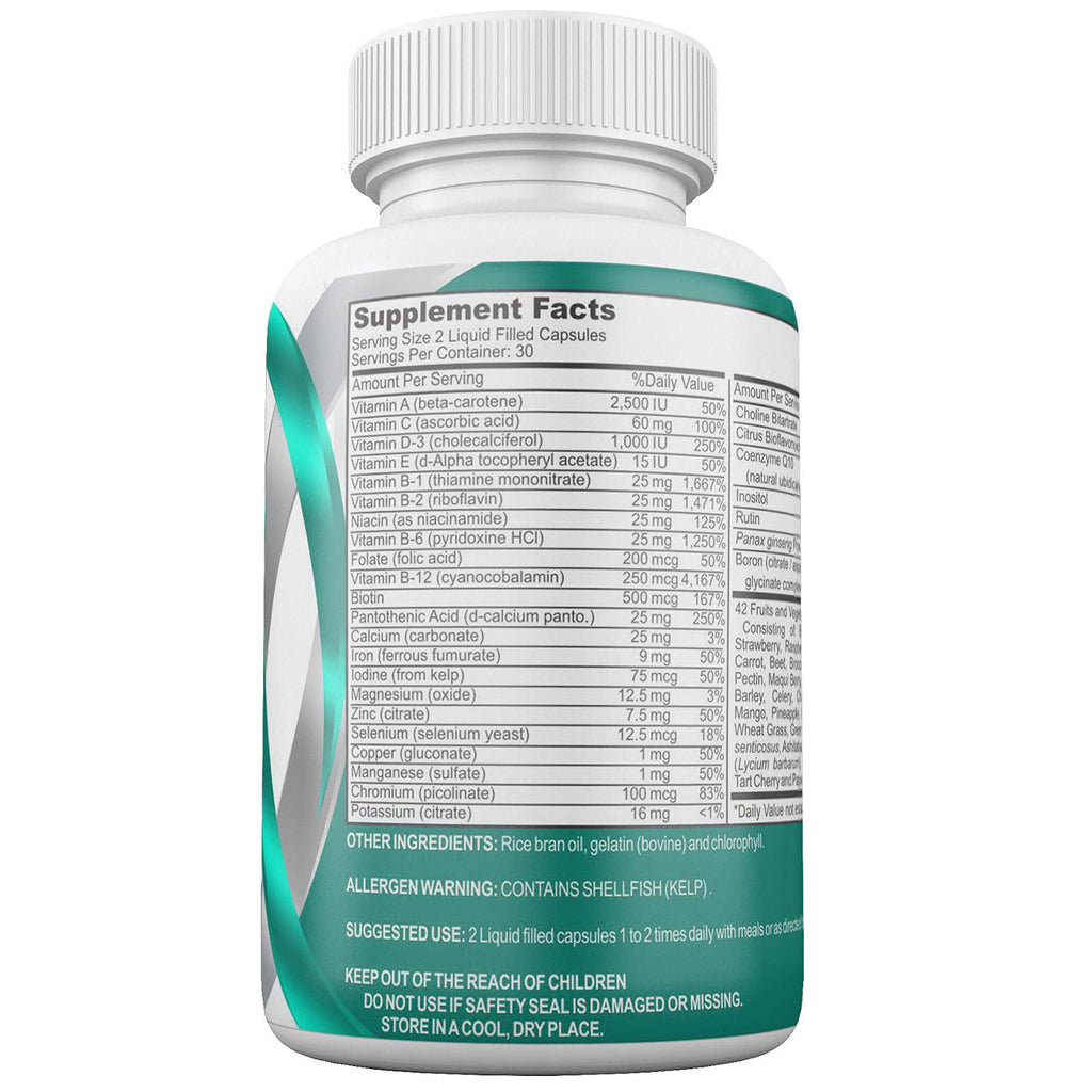 Iron-enriched softgels for energy support