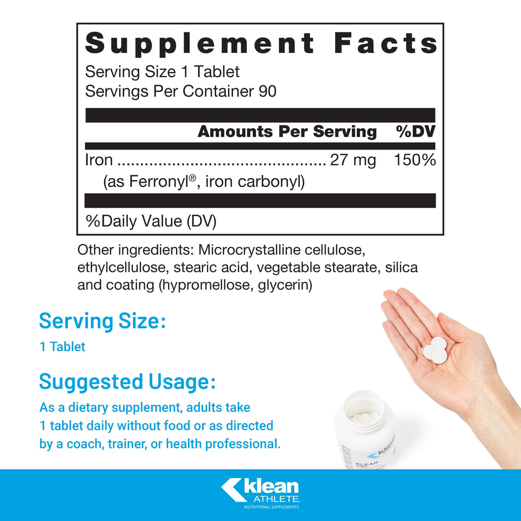 Iron for enhanced athletic performance