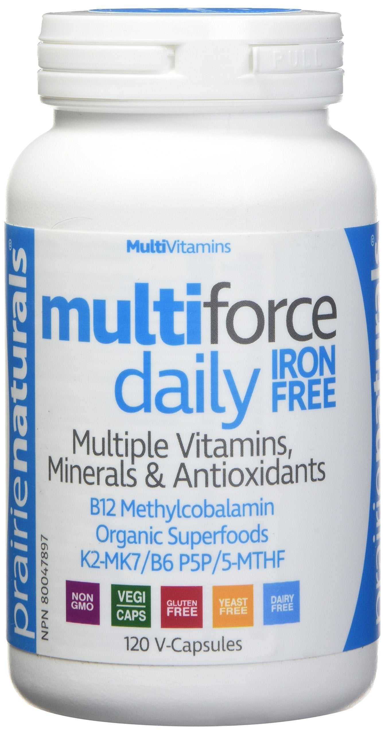 iron-free blended vitamin supplements