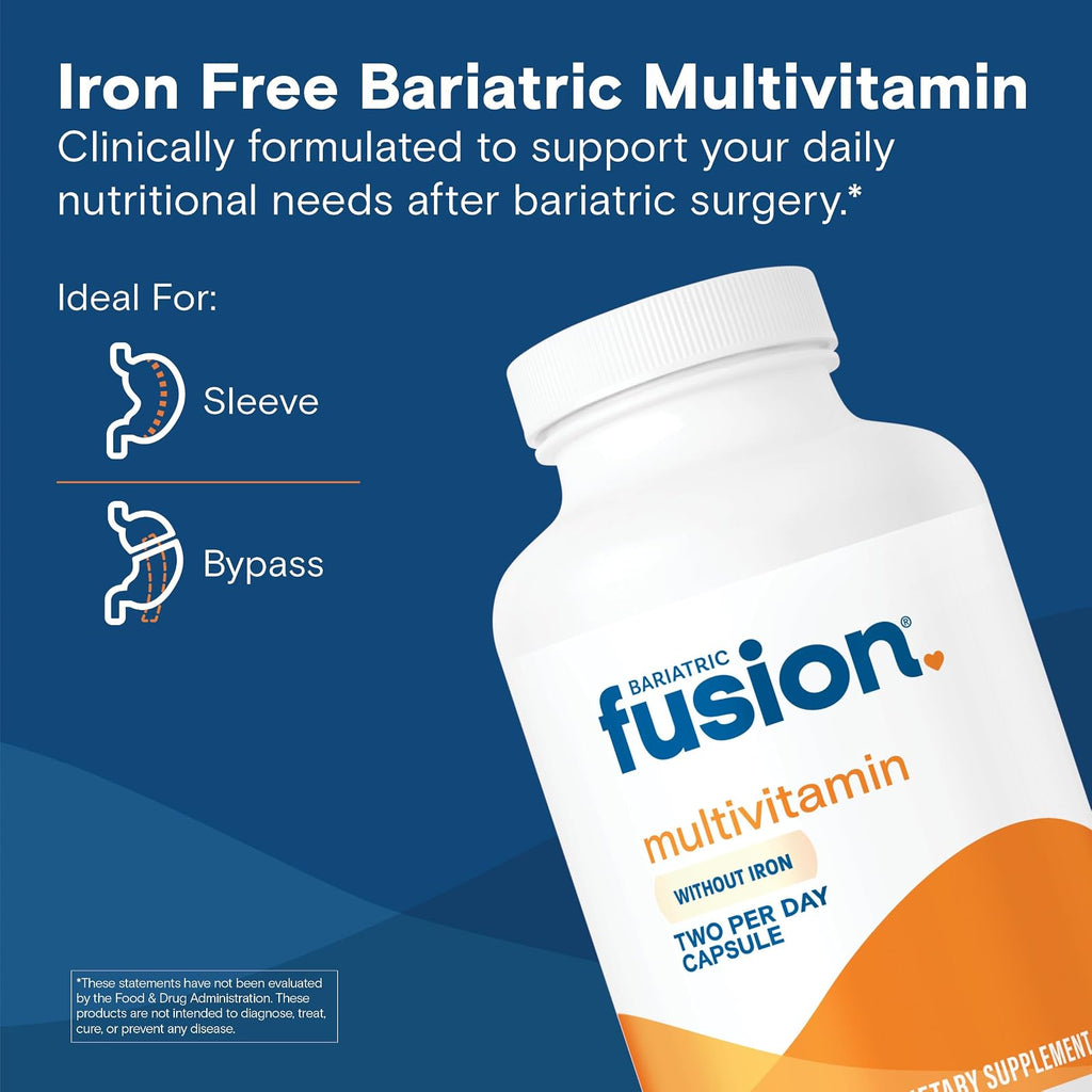 Iron-free multivitamin for bariatric patients