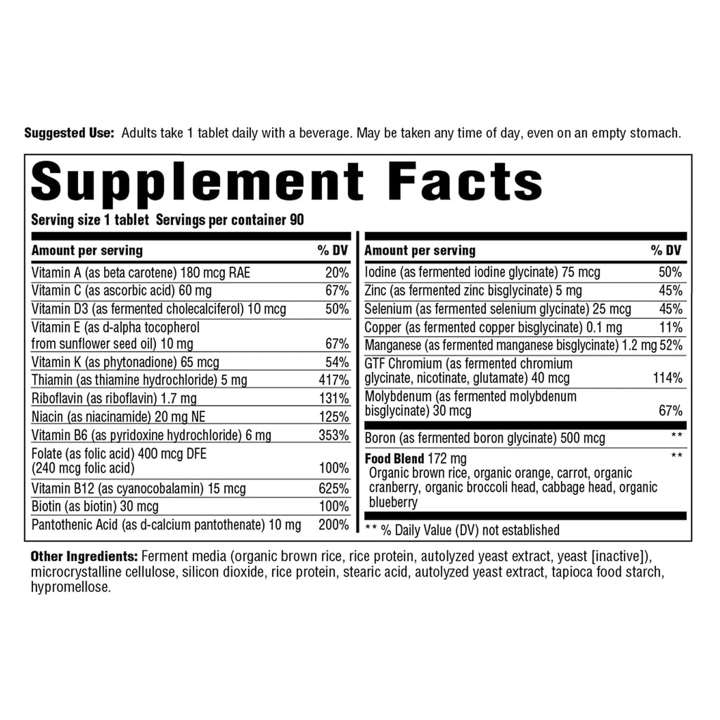 iron free multivitamin for daily health