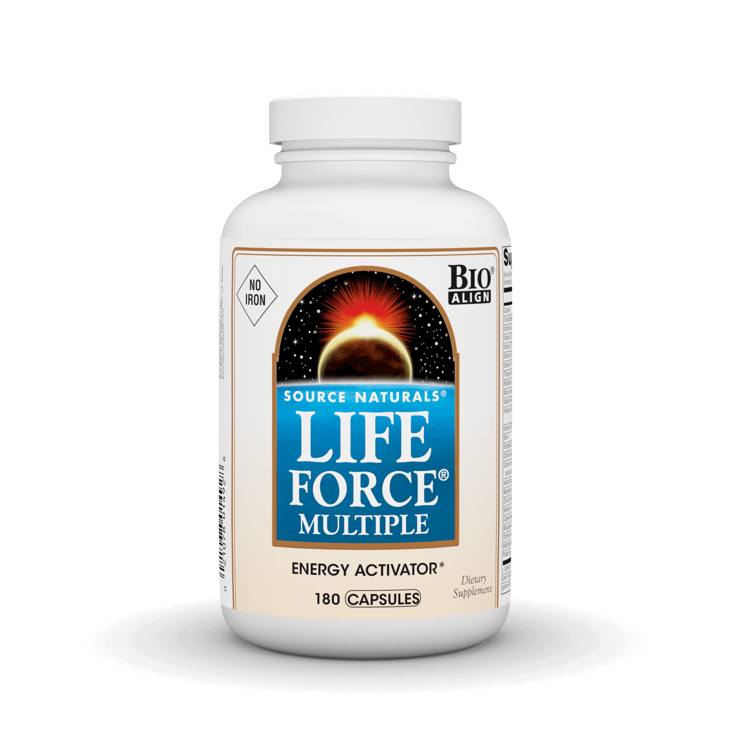 Iron free multivitamin for energy