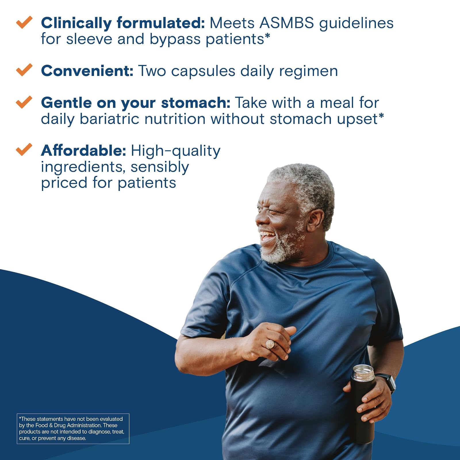 Iron-free multivitamin for optimal nutrition